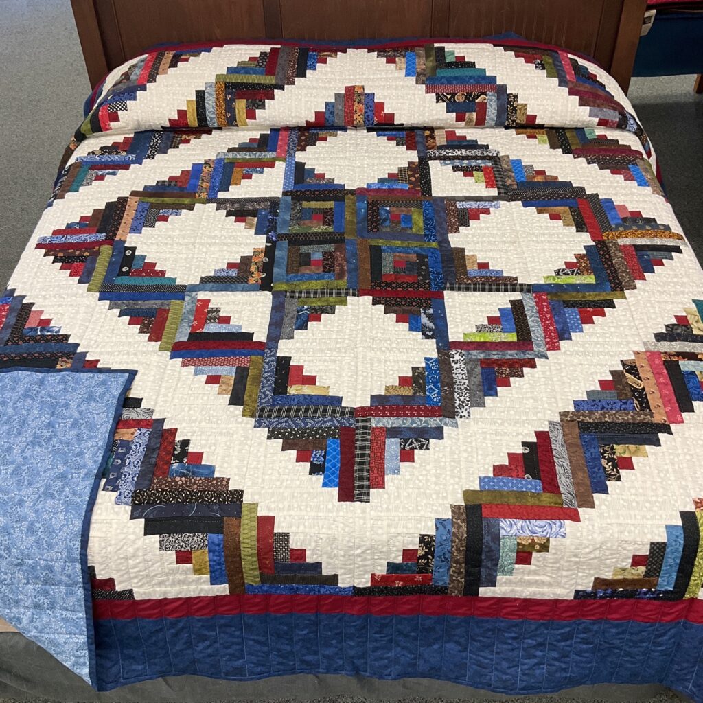 Log Cabin Star Quilt Block Log Cabin Sawtooth Star Quilt Block For