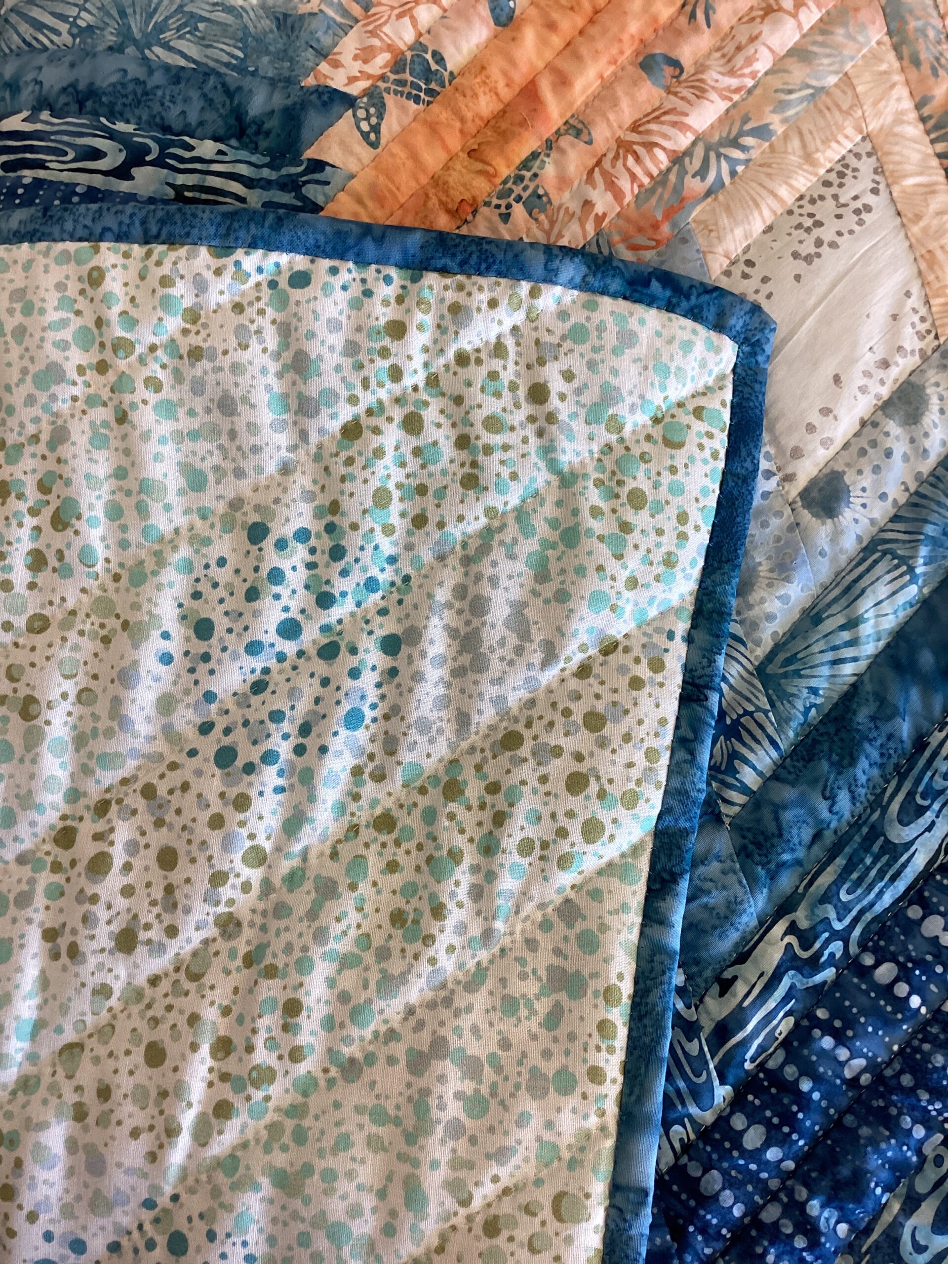 Star of Beauty Queen Size Hand-Stitched Quilt